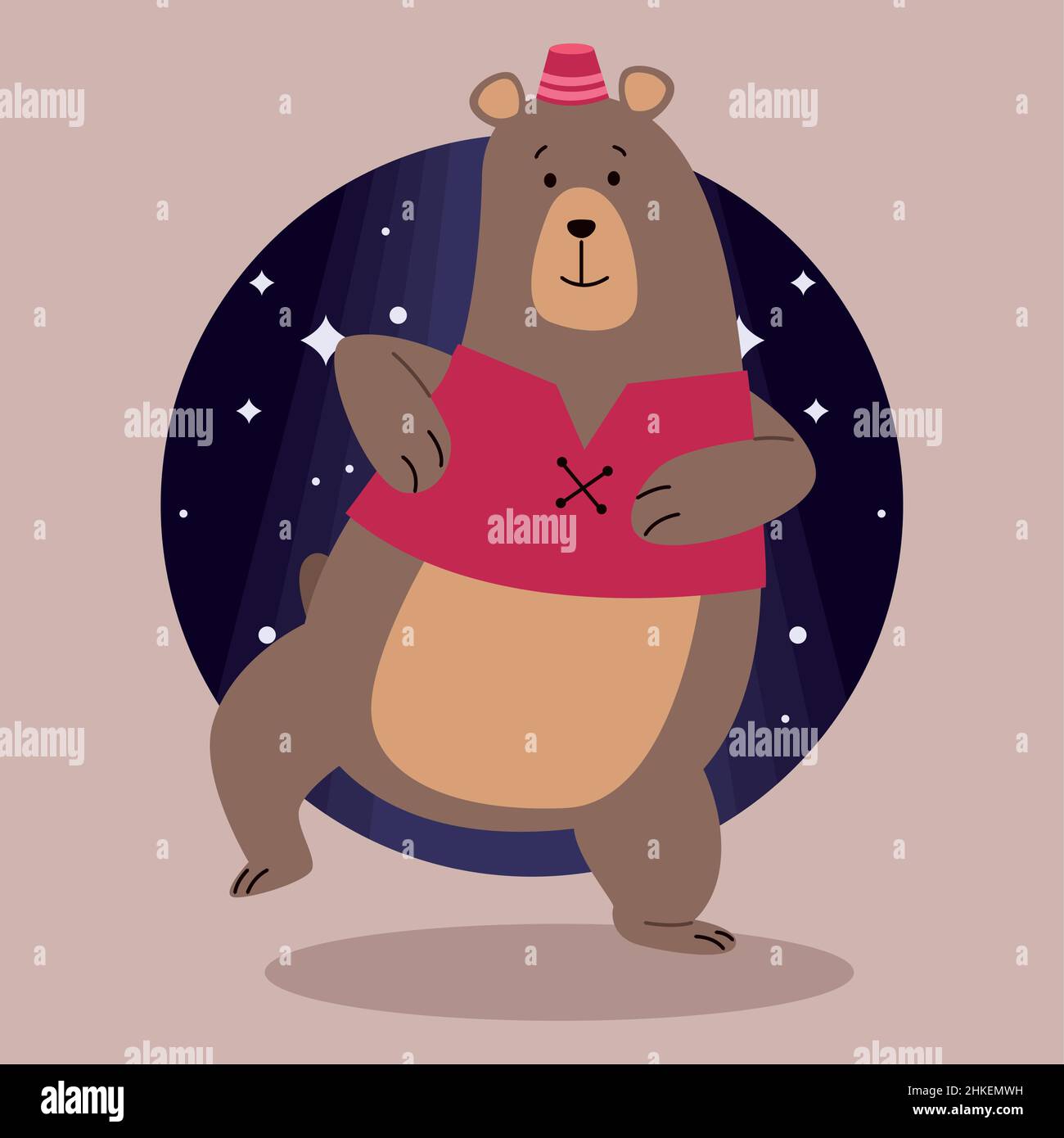 circus bear dancing Stock Vector Image & Art - Alamy