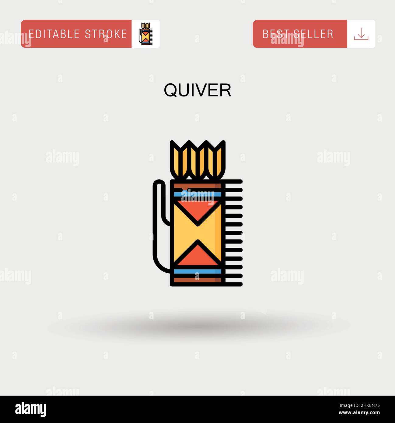 Quiver Simple vector icon Stock Vector Image & Art - Alamy