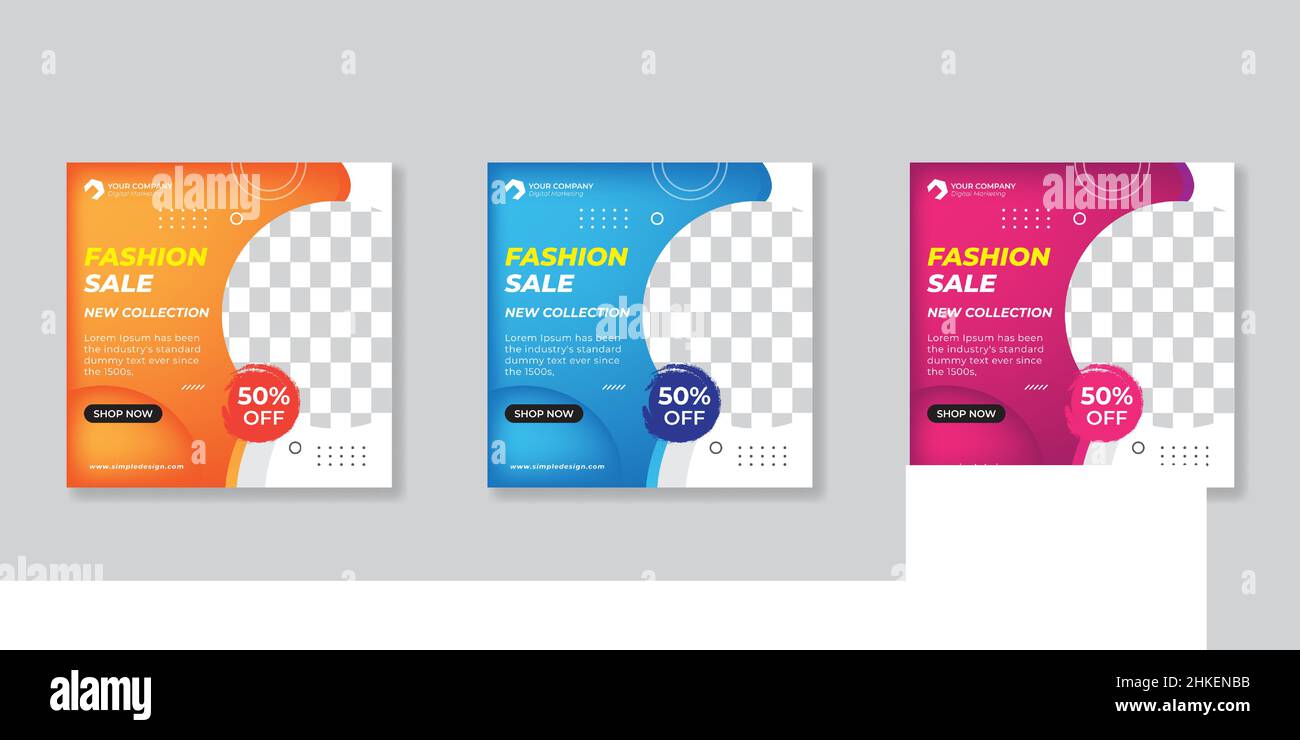 Social media promotion brand banner template Stock Vector Image & Art ...