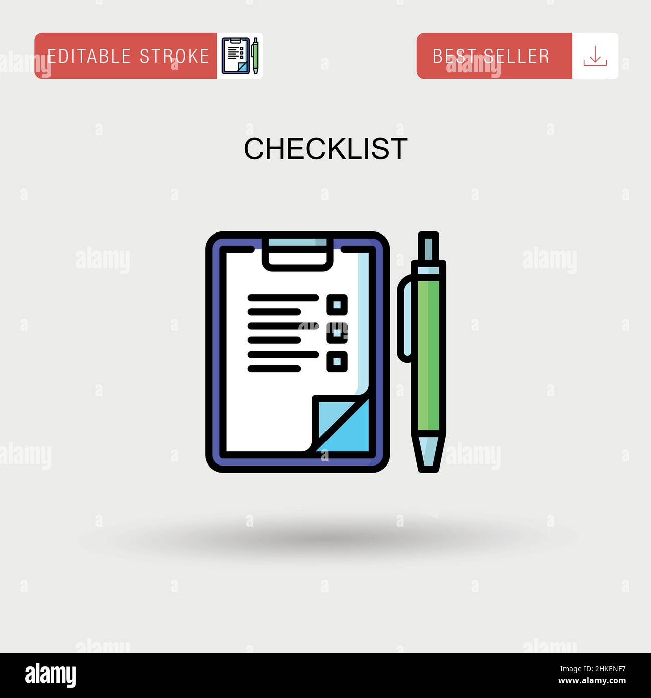 Checklist Simple vector icon Stock Vector Image & Art - Alamy