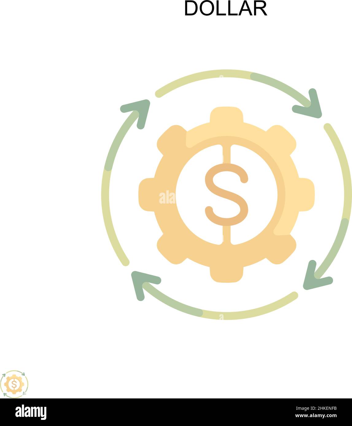 Dollar Simple vector icon. Illustration symbol design template for web ...