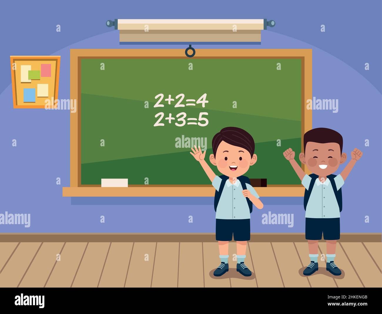 students boys in classroom Stock Vector Image & Art - Alamy