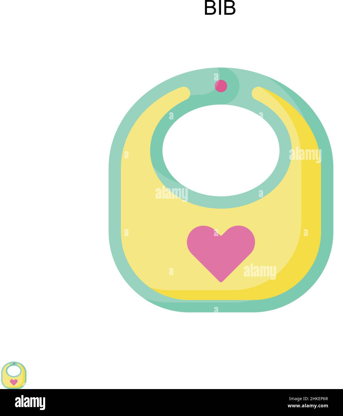 Bib Simple vector icon. Illustration symbol design template for web ...