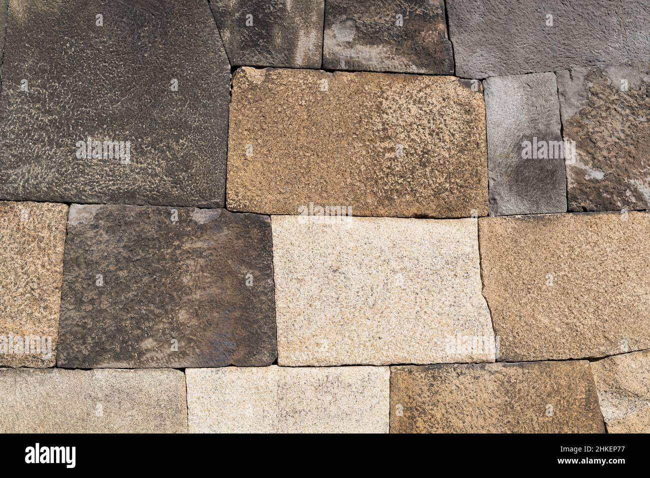Old stone wall at the imperial Palace, Tokyo, Japan Stock Photo - Alamy