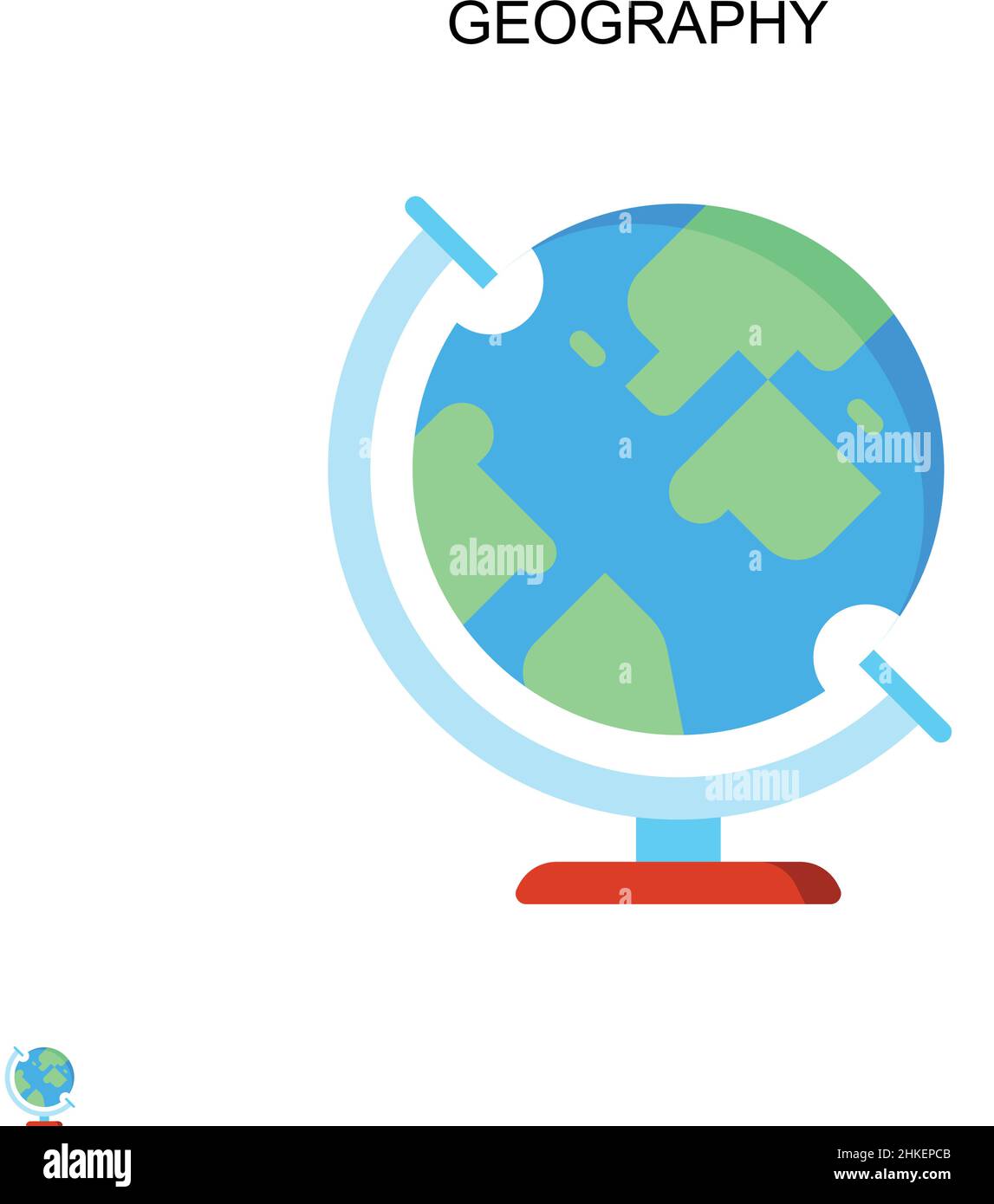 Geography Simple vector icon. Illustration symbol design template for ...