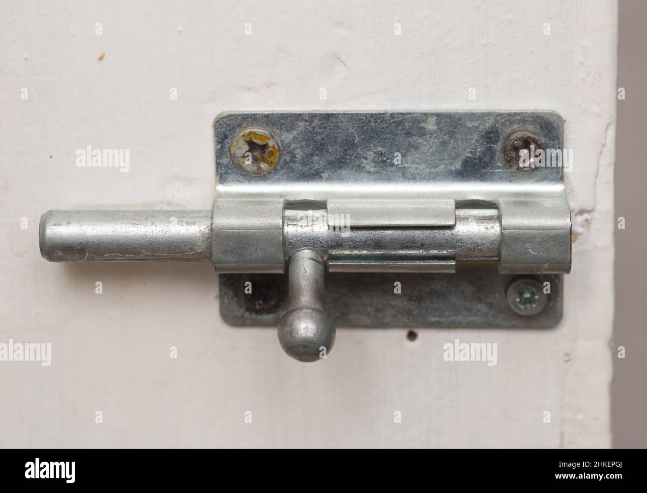 Close up shot of door latch Stock Photo - Alamy