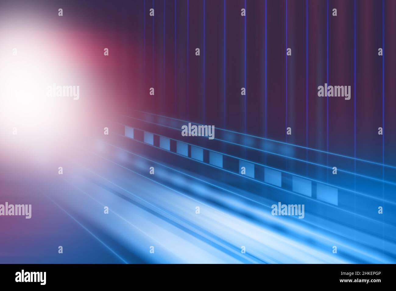 Digital abstract speed effect background with light rays and sun flare ...