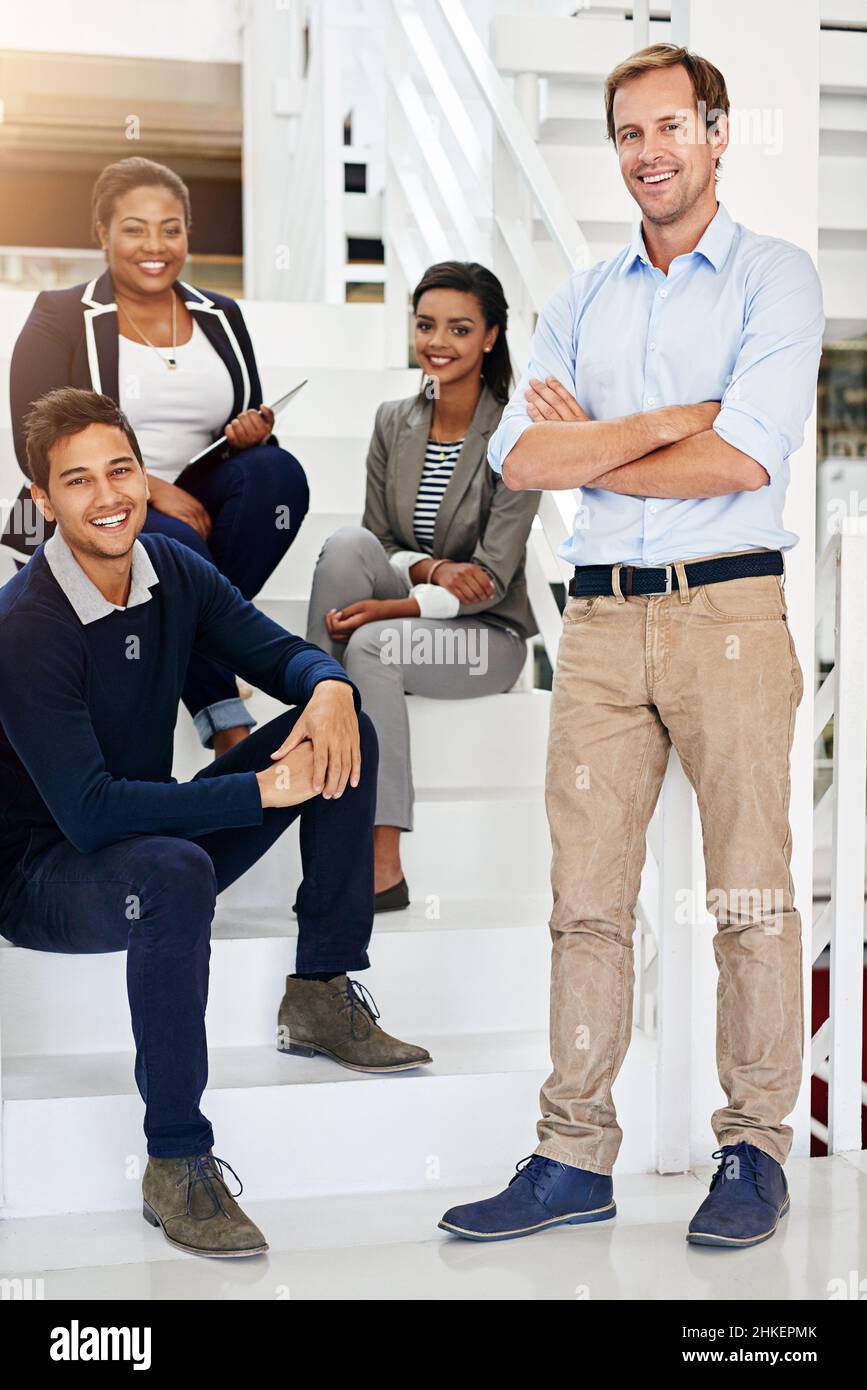 Teamwork stairs hi-res stock photography and images - Alamy