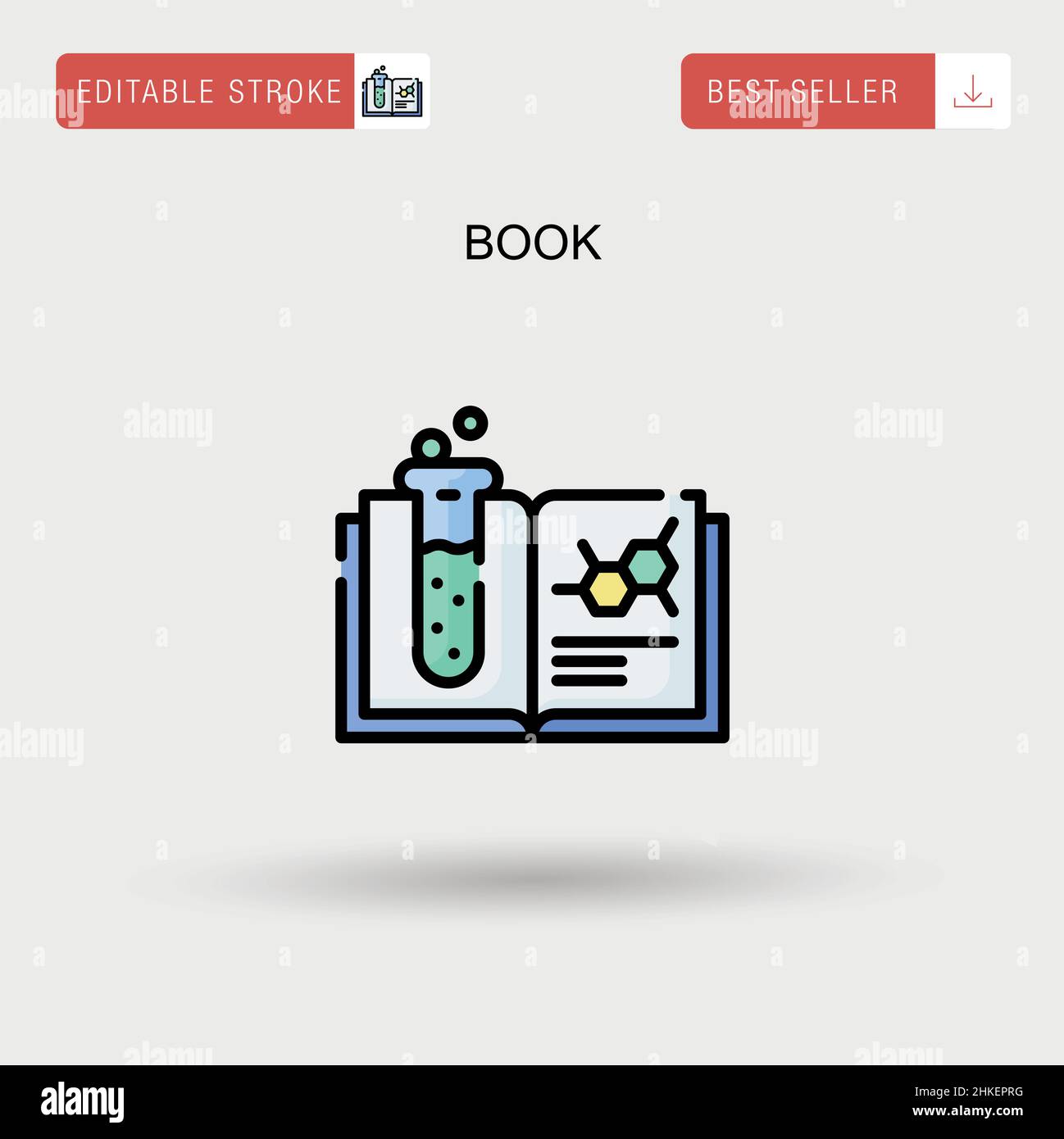 Book Simple vector icon Stock Vector Image & Art - Alamy