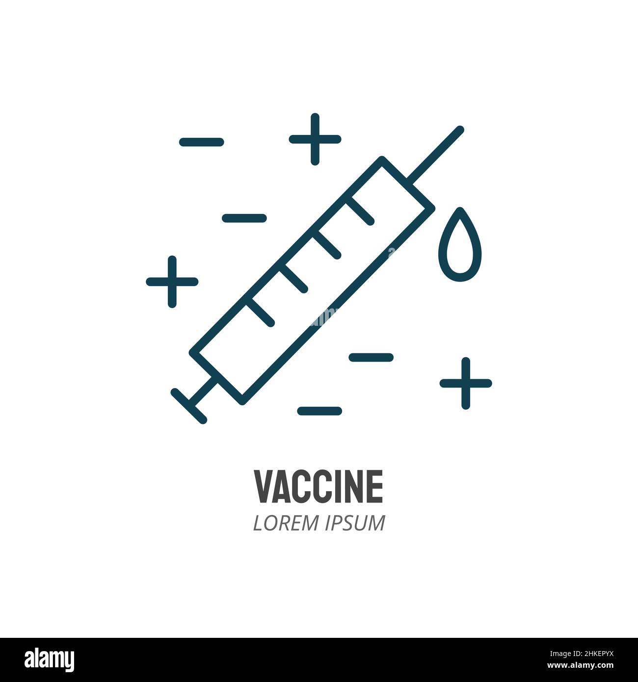 Vaccination and immunization logo icon. Symbol isolated Stock Vector ...