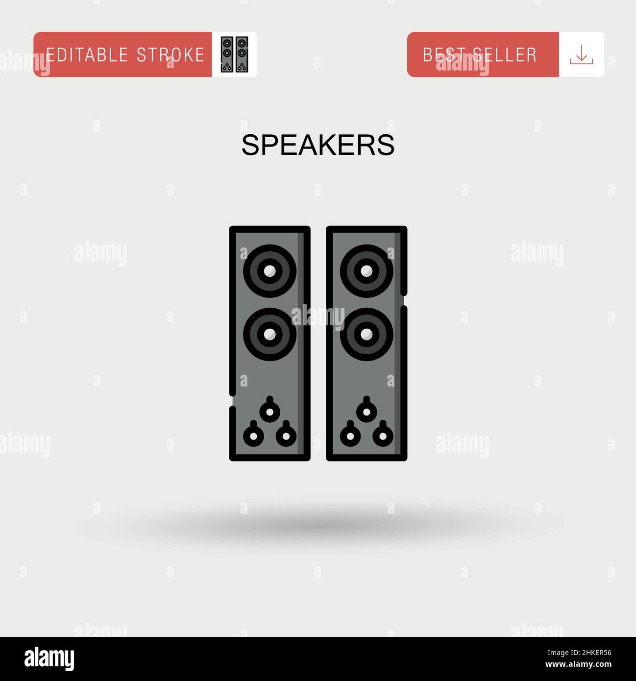 Speakers Simple vector icon Stock Vector Image & Art - Alamy