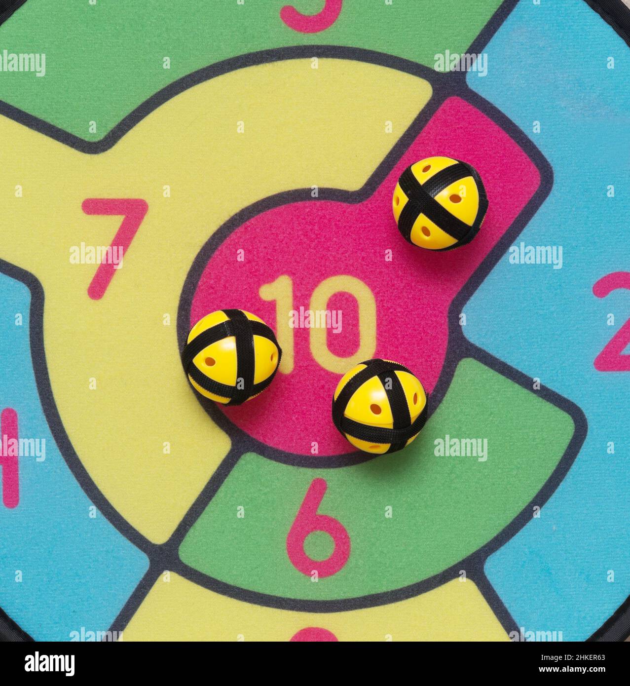 Velcro dart game Stock Photo - Alamy