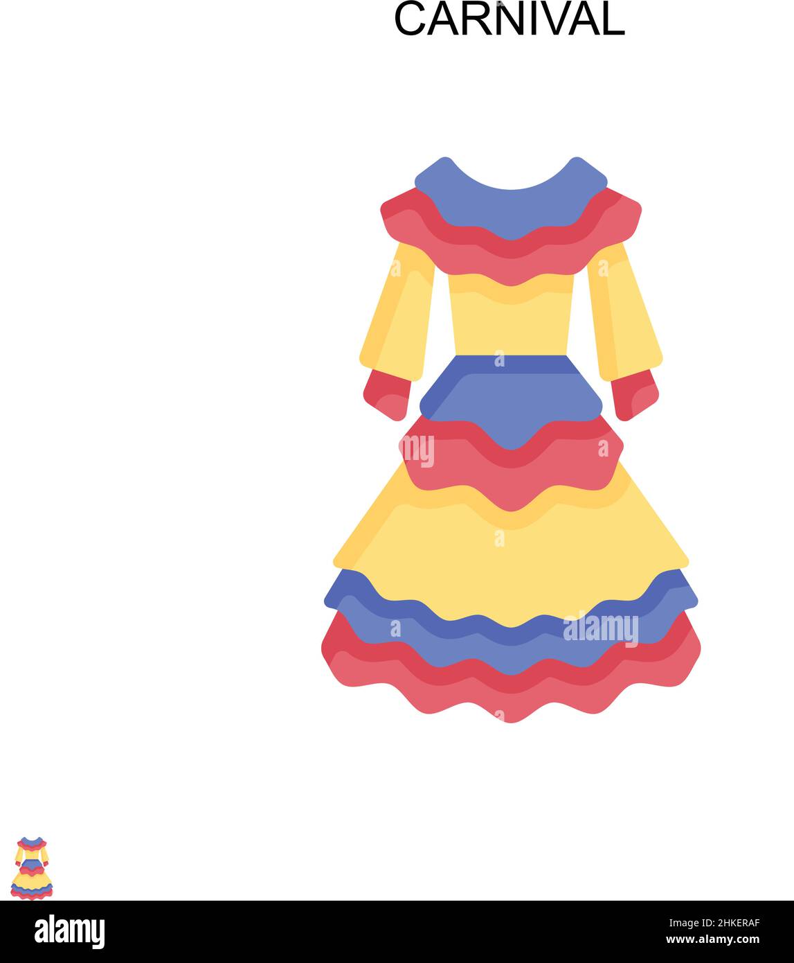 Carnival Simple Vector Icon Illustration Symbol Design Template For Web Mobile Ui Element Stock