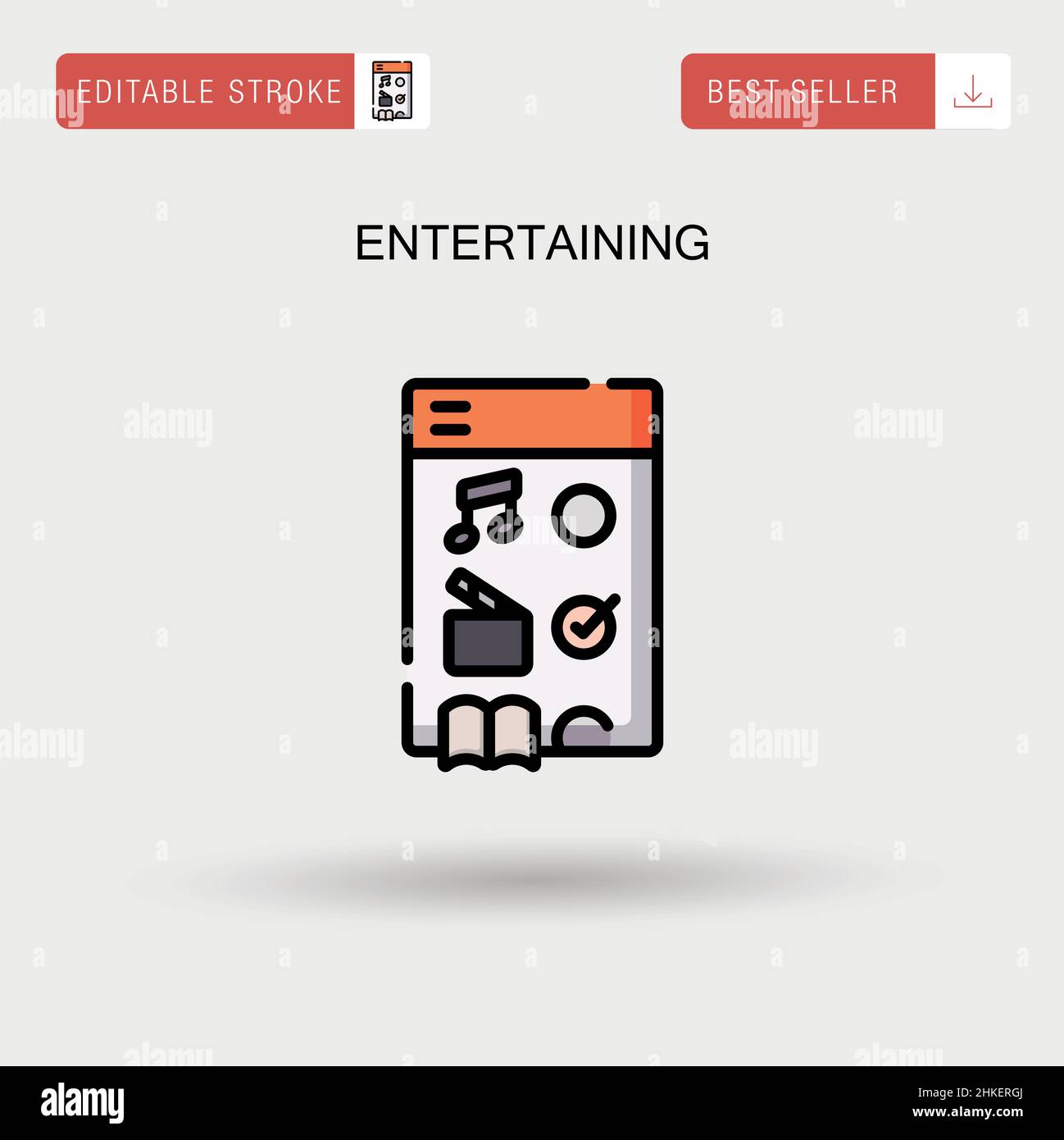 Entertaining Simple vector icon Stock Vector Image & Art - Alamy