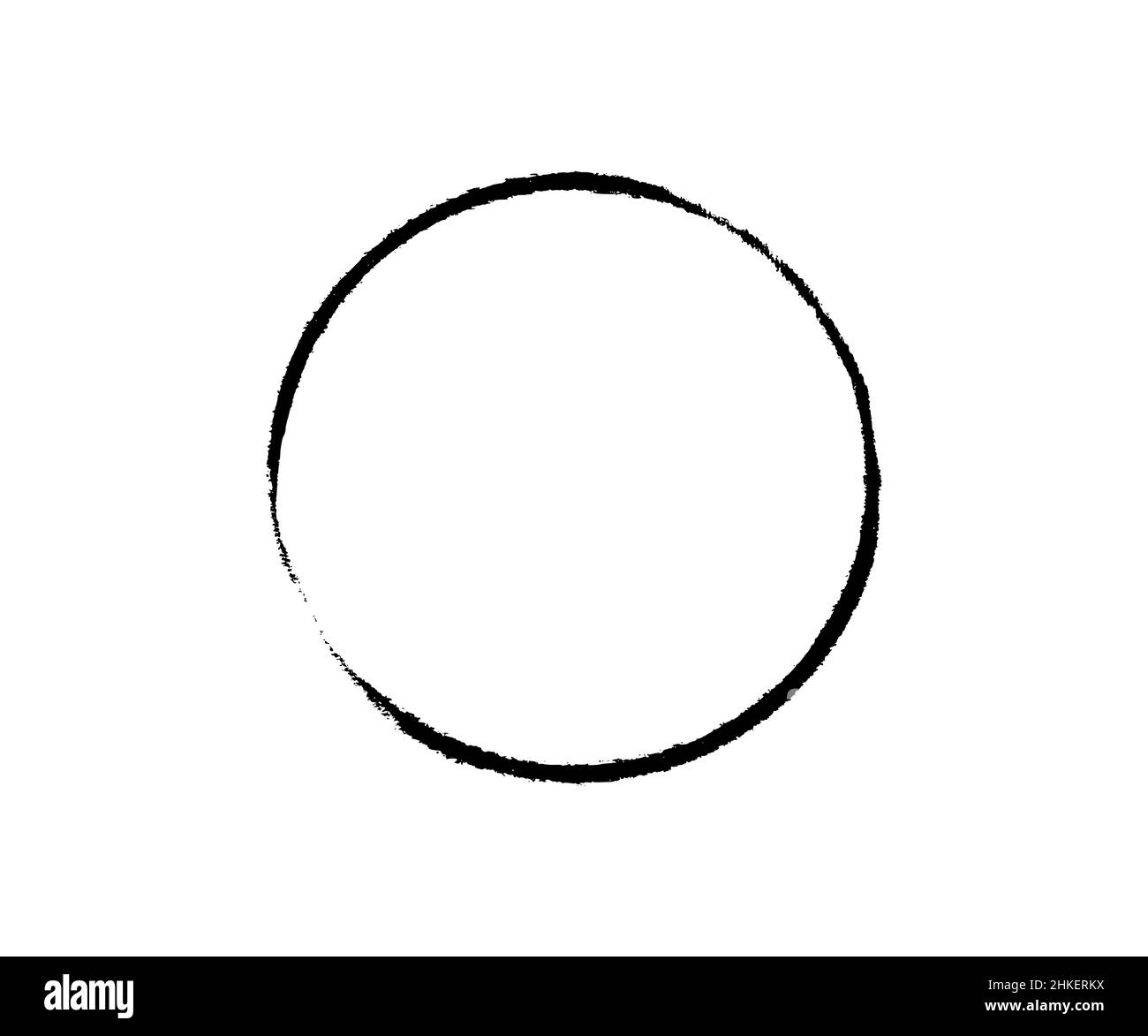 Ink circle frame. Grunge empty black box. Oval border. Rubber stamp ...