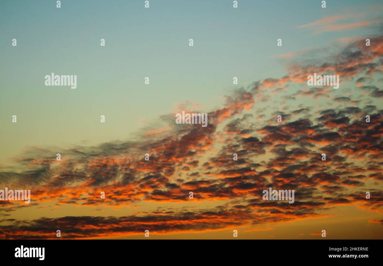 Colorful sunset sky in twilight time, Wallpaper, Background Stock Photo ...