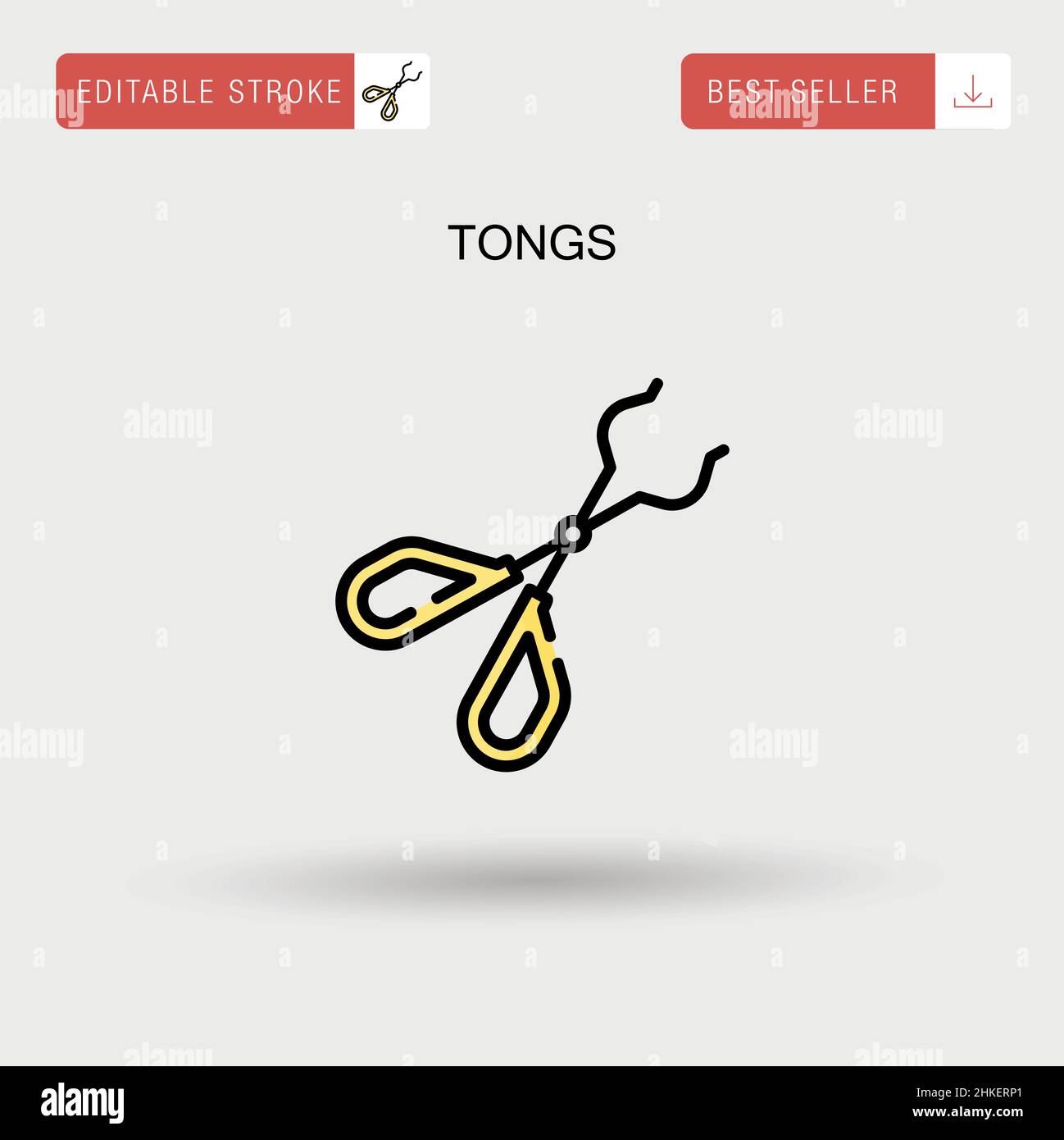 Tongs Simple vector icon Stock Vector Image & Art - Alamy