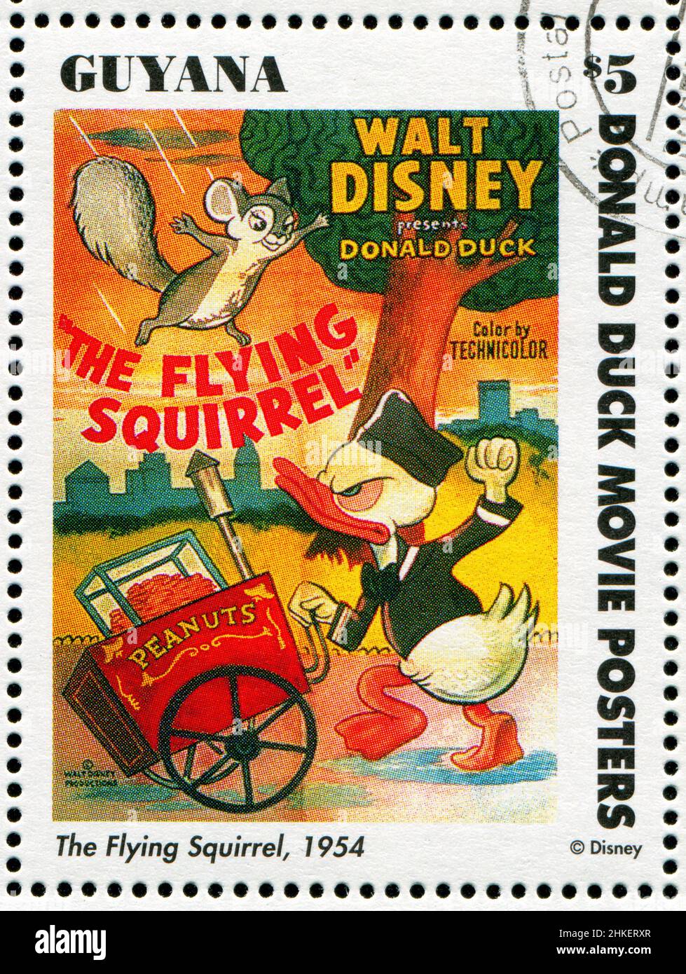 GUYANA - CIRCA 1994: stamp printed by Guyana, shows Walt Disney ...