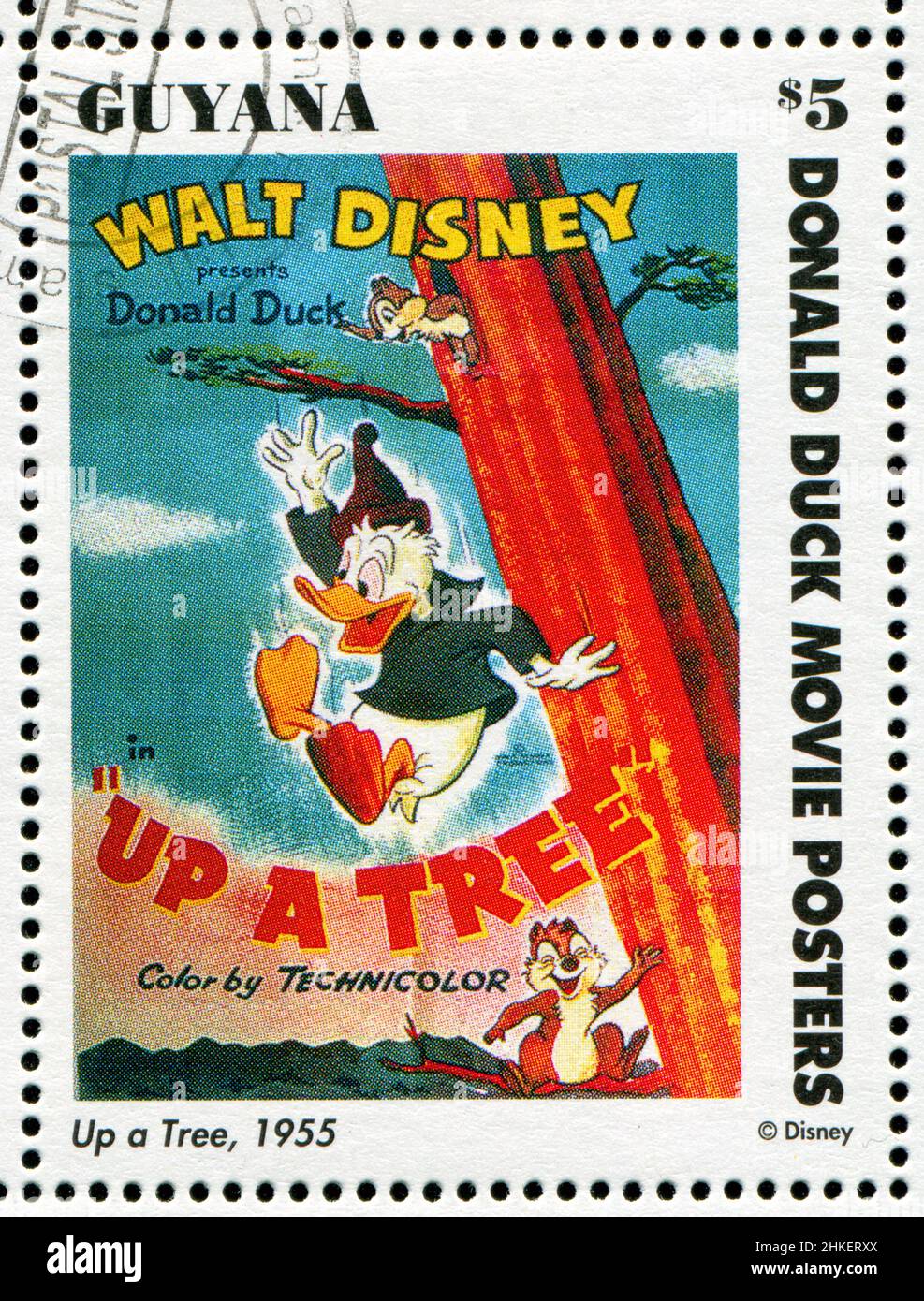 GUYANA - CIRCA 1994: stamp printed by Guyana, shows Walt Disney ...