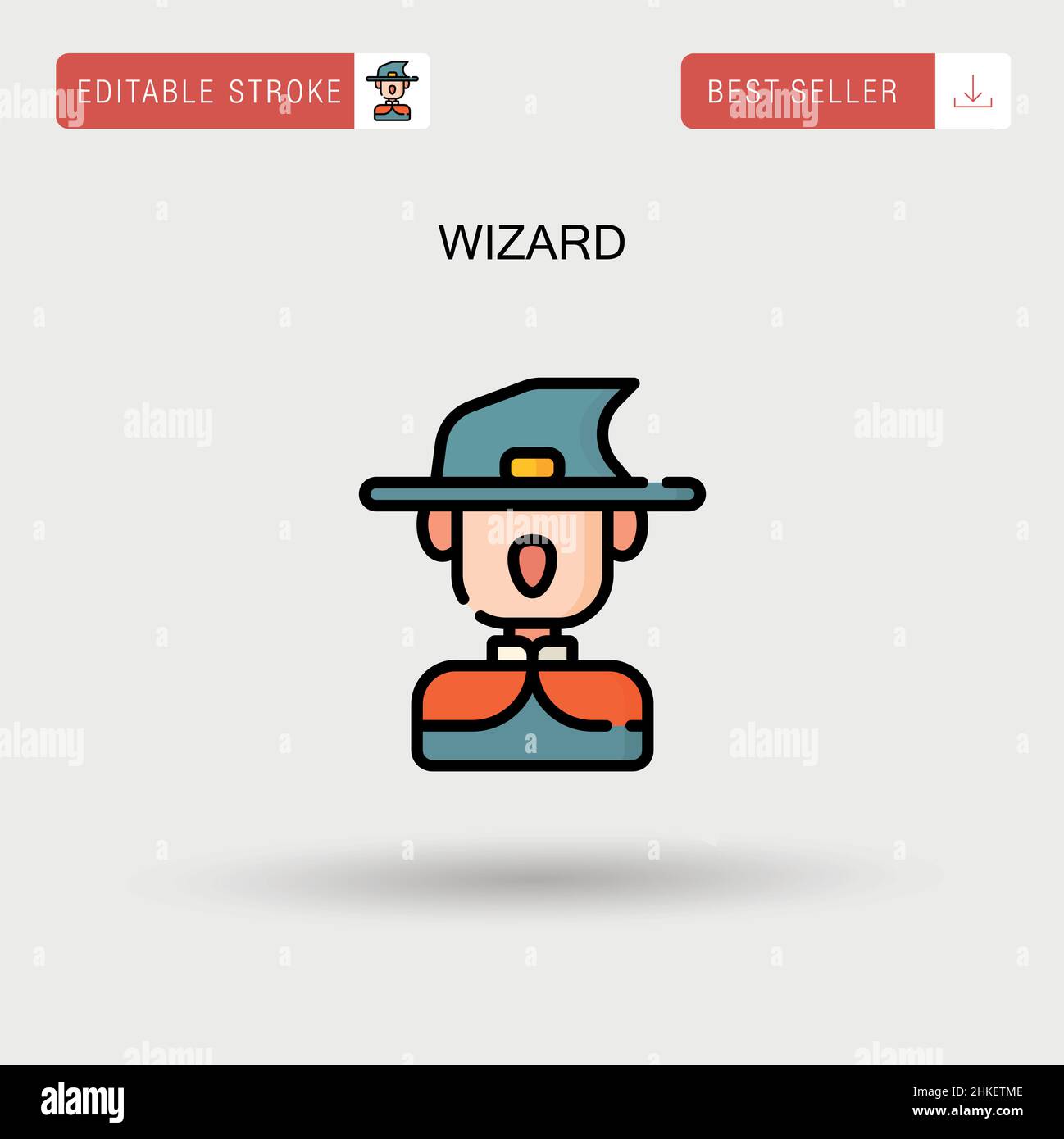Wizard Simple vector icon Stock Vector Image & Art - Alamy