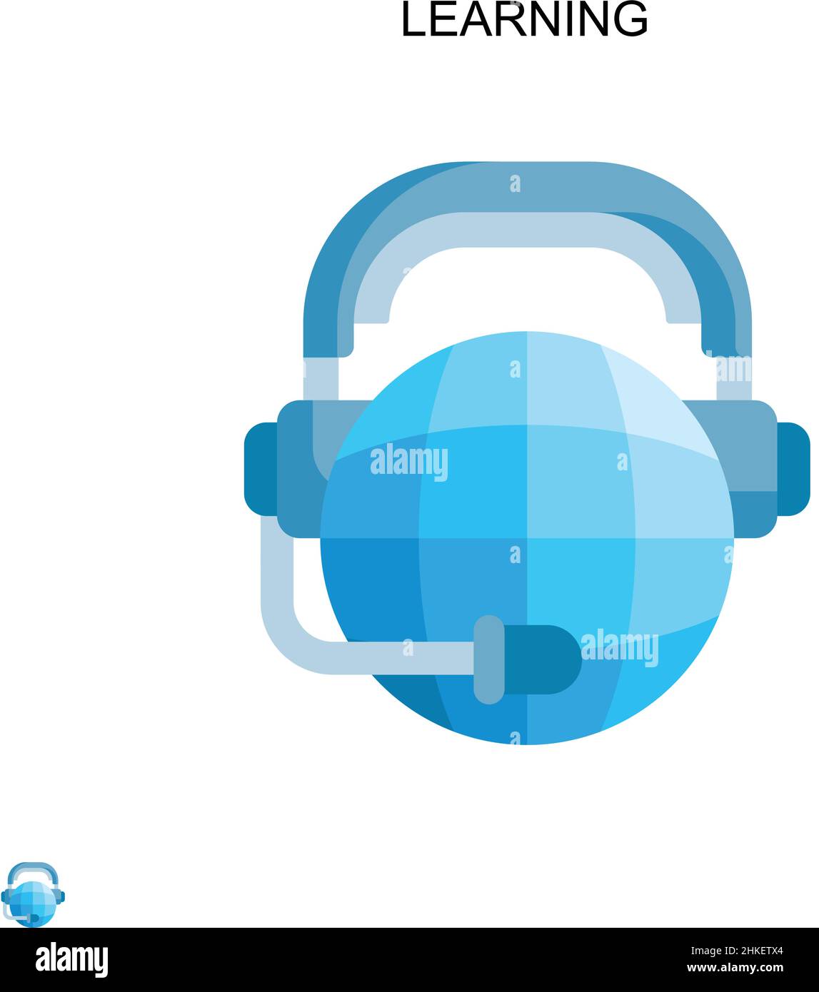 Learning Simple vector icon. Illustration symbol design template for ...