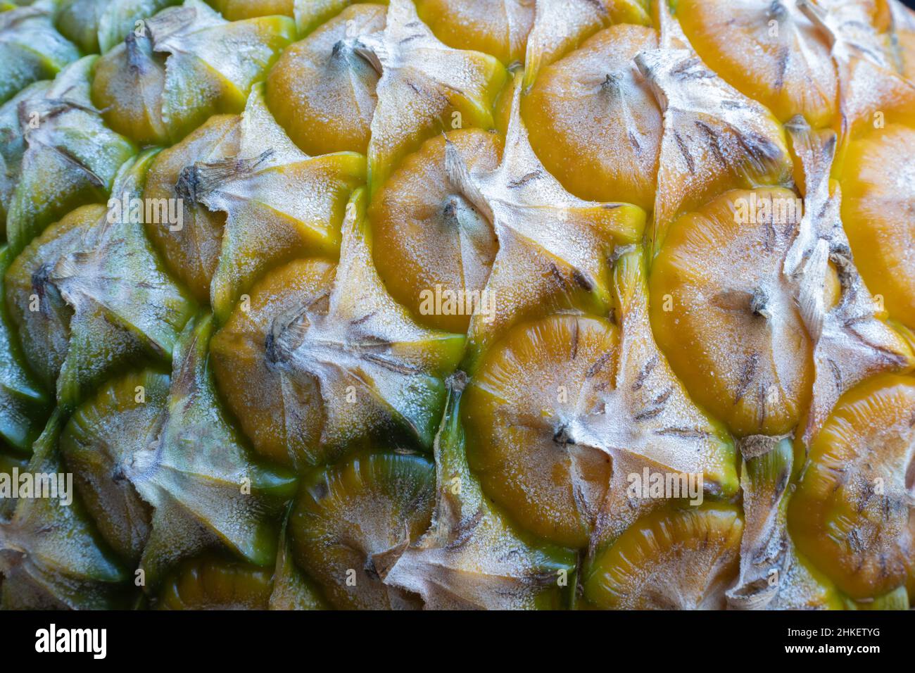 Pineapple full frame close up Stock Photo - Alamy