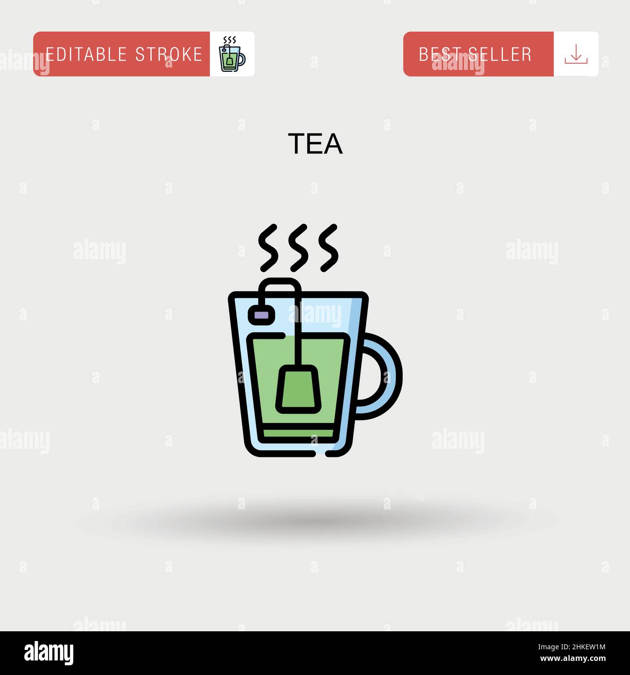 Tea Simple vector icon Stock Vector Image & Art - Alamy