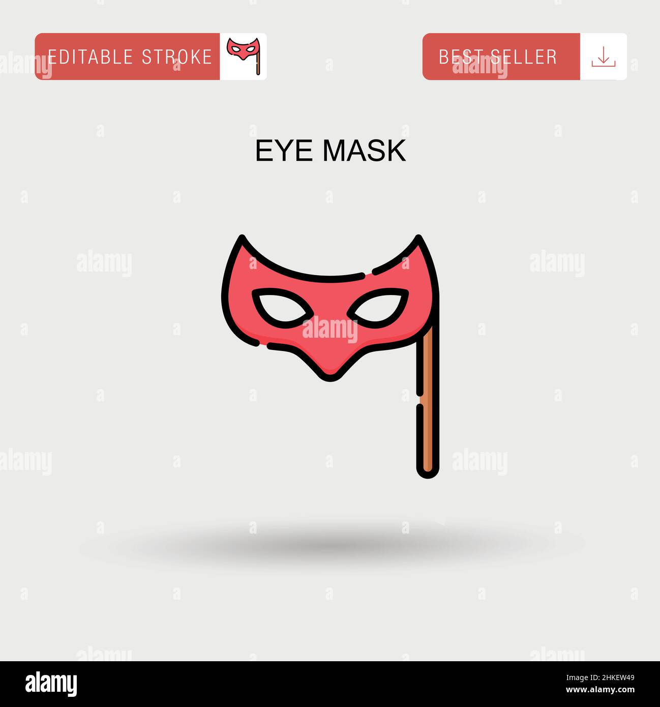 Eye mask Simple vector icon Stock Vector Image & Art - Alamy