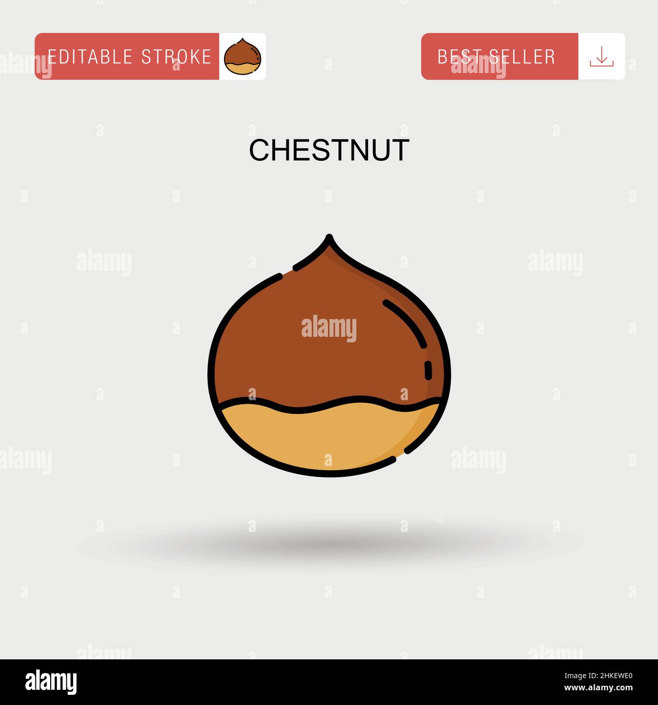 Chestnut tree fruit Stock Vector Images - Alamy