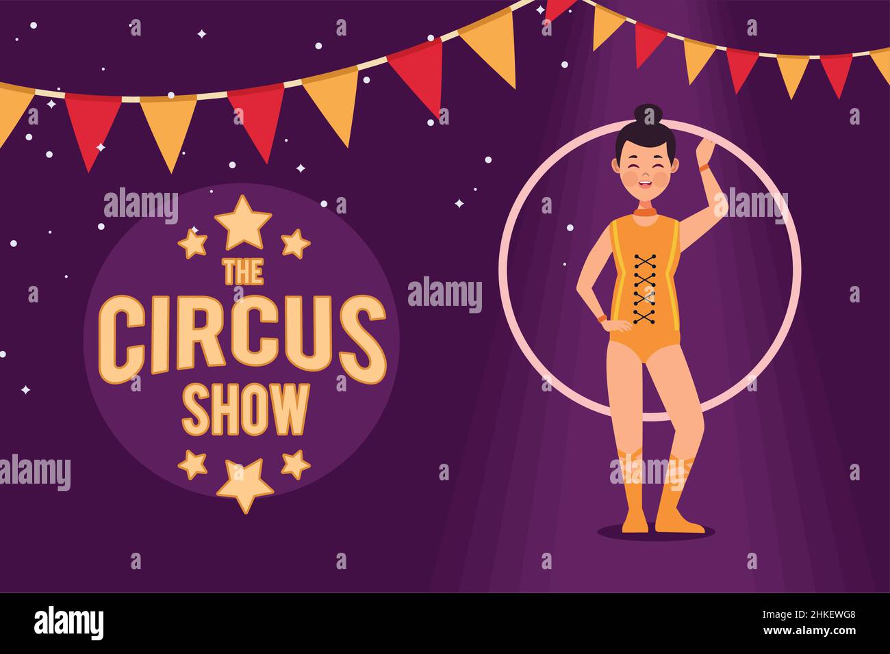 circus show lettering and dancer Stock Vector Image & Art - Alamy