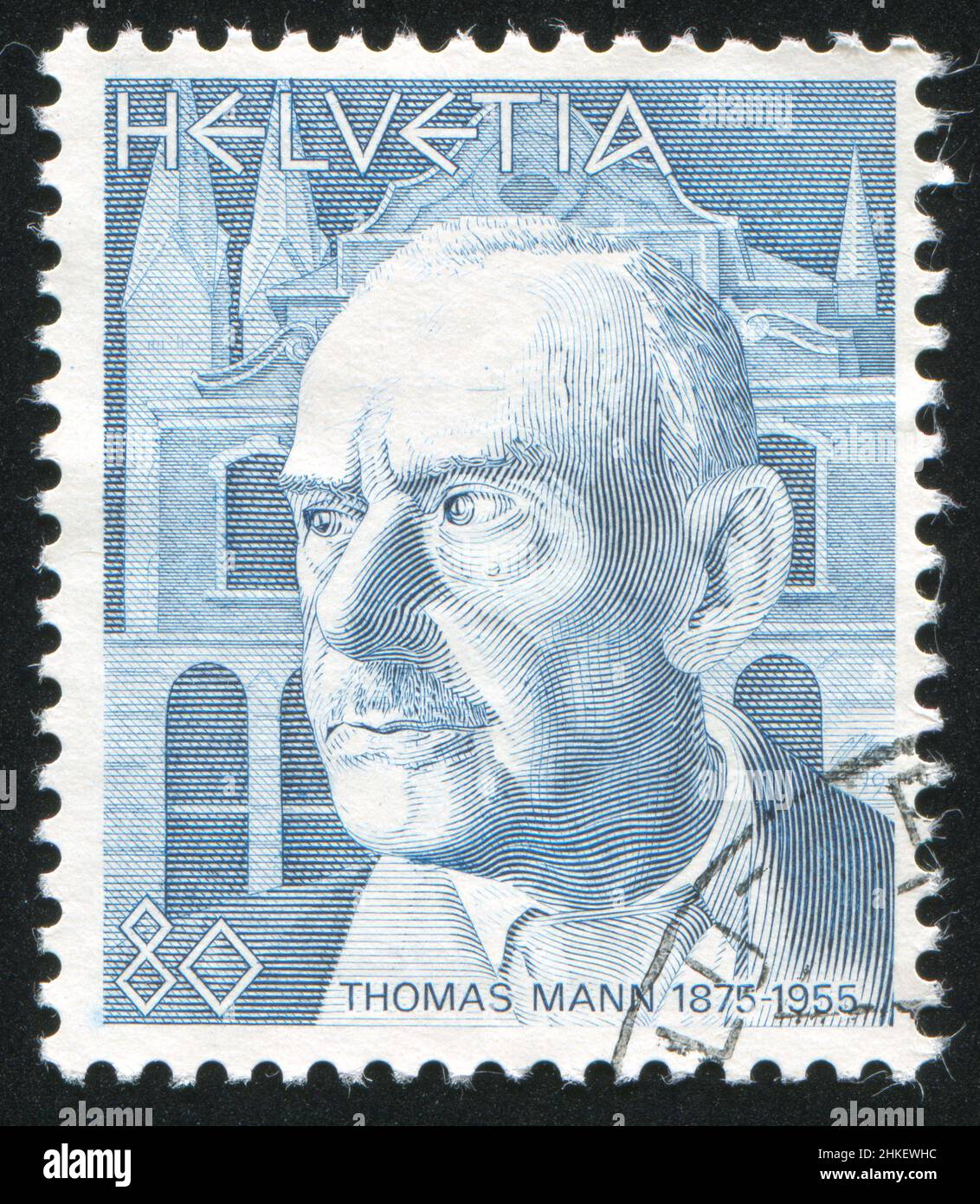 SWITZERLAND - CIRCA 1978: stamp printed by Switzerland, shows Thomas ...