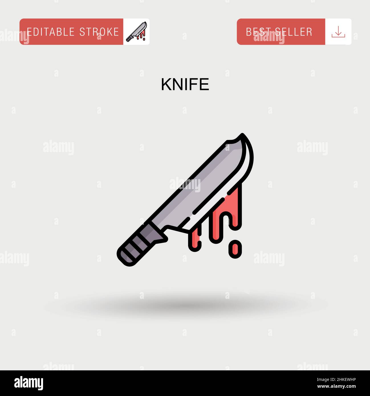 Knife Simple vector icon Stock Vector Image & Art - Alamy
