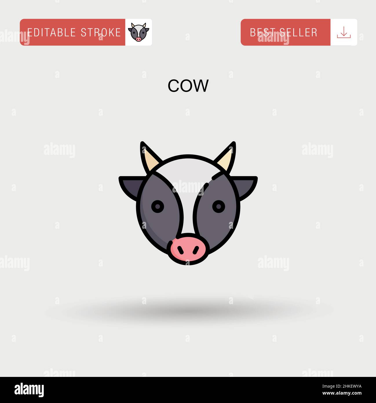 Dairy cow cows Stock Vector Images - Alamy