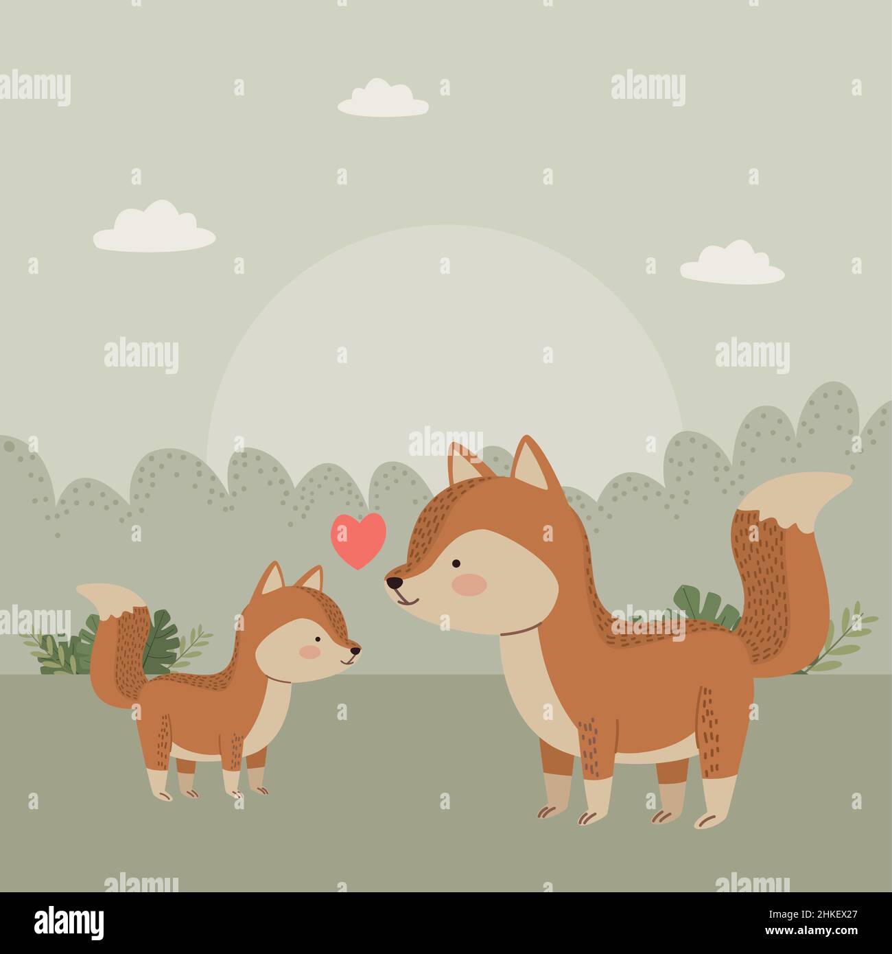 cute chipmunks family Stock Vector Image & Art - Alamy