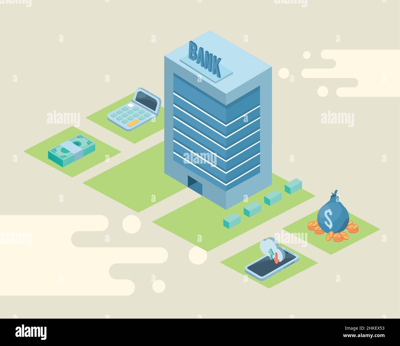 Bills dollars isometric hi-res stock photography and images - Alamy