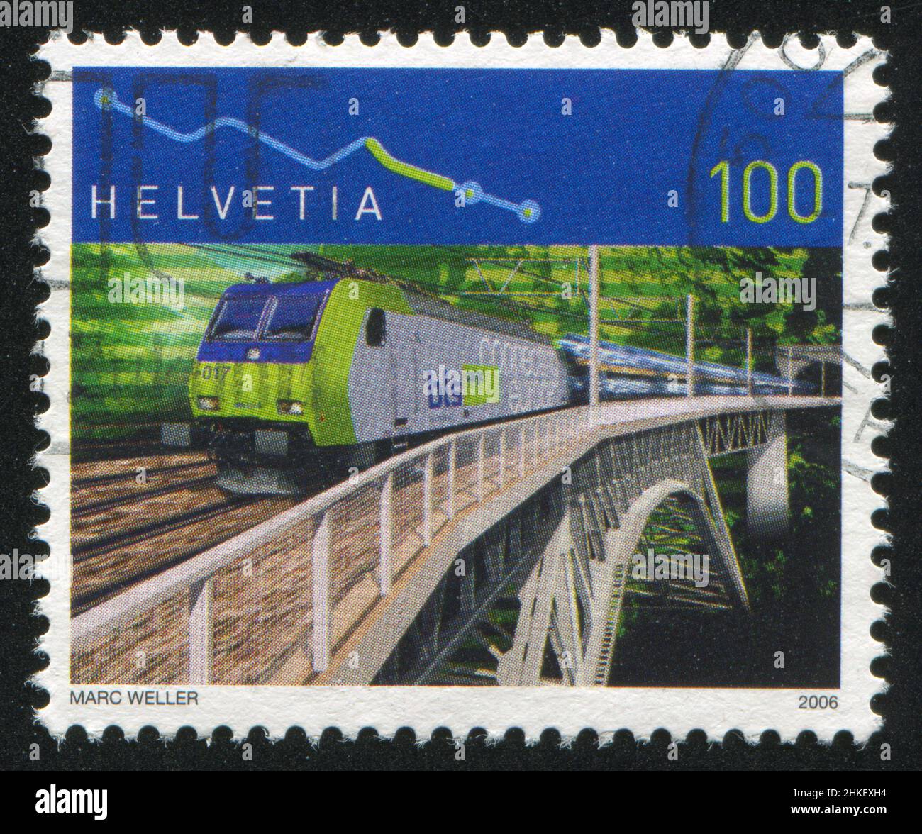 SWITZERLAND - CIRCA 2006: stamp printed by Switzerland, shows Bern ...