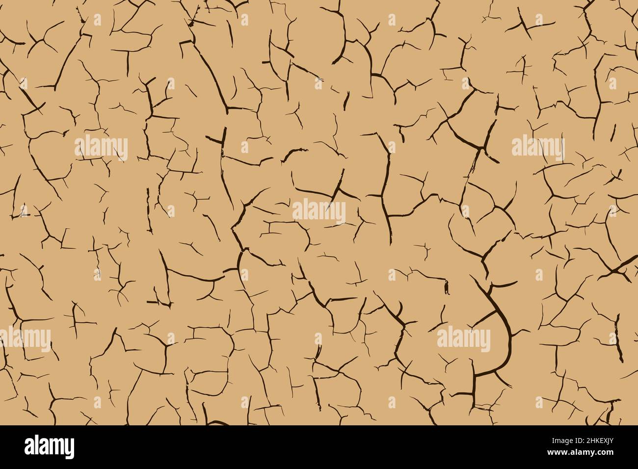 Cracked dry soil beige and brown seamless texture. Drought ground ...