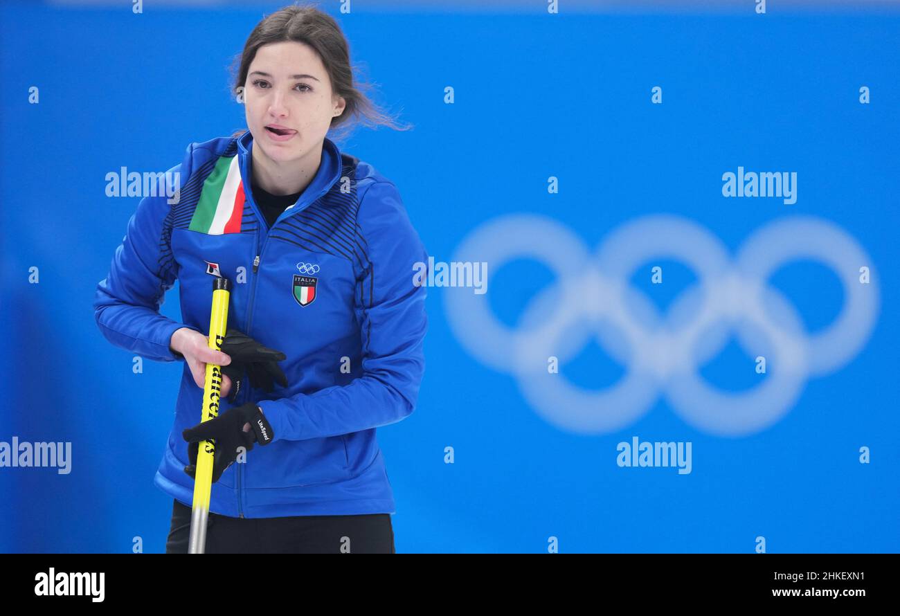 Beijing, China. 4th Feb, 2022. Stefania Constantini of Italy competes ...