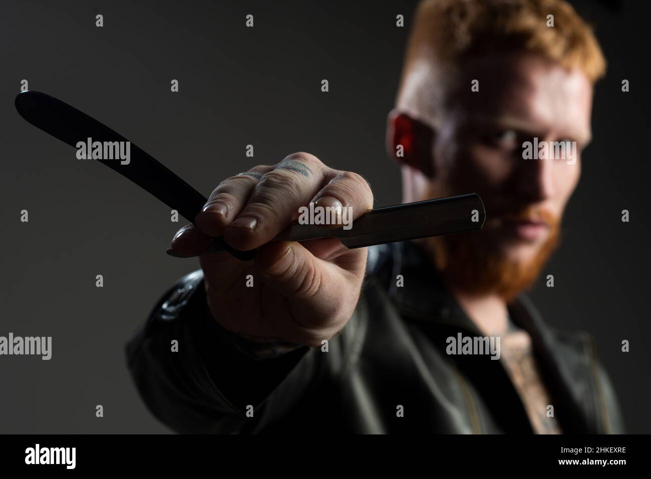 Brutal barber. Barber scissors, barber shop. Vintage barber shop ...