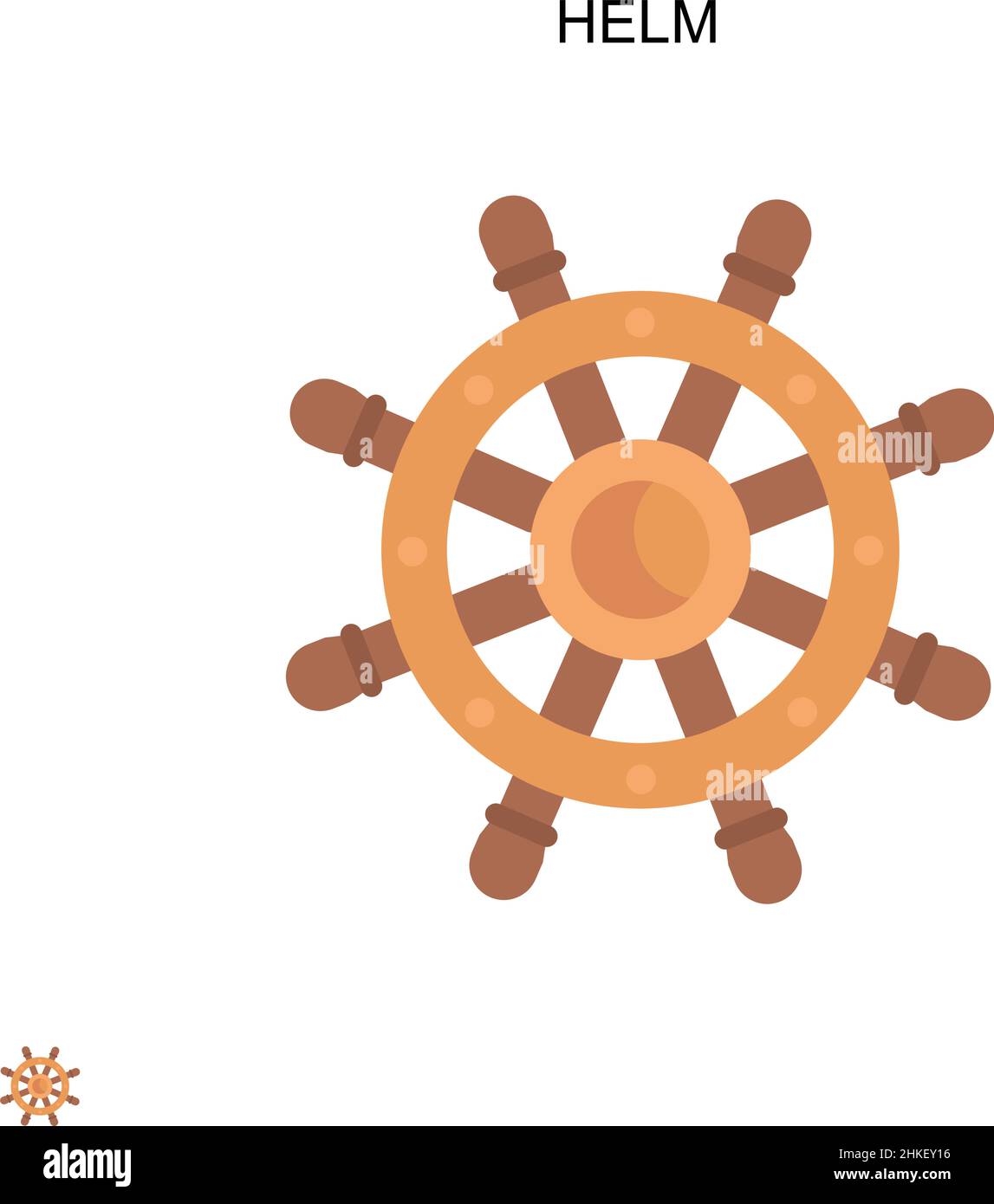 Helm Simple vector icon. Illustration symbol design template for web ...