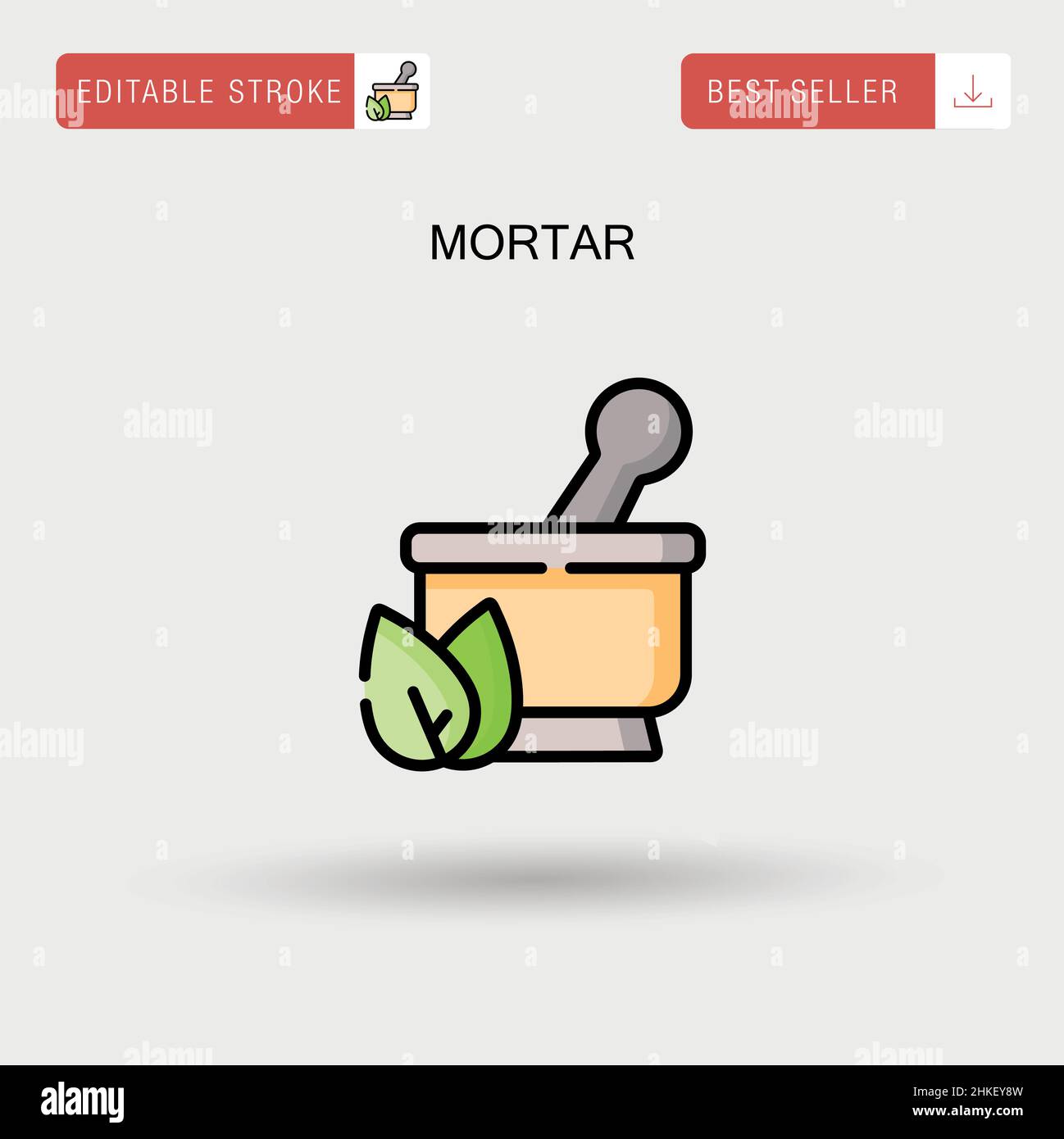 Mortar stone Stock Vector Images - Alamy