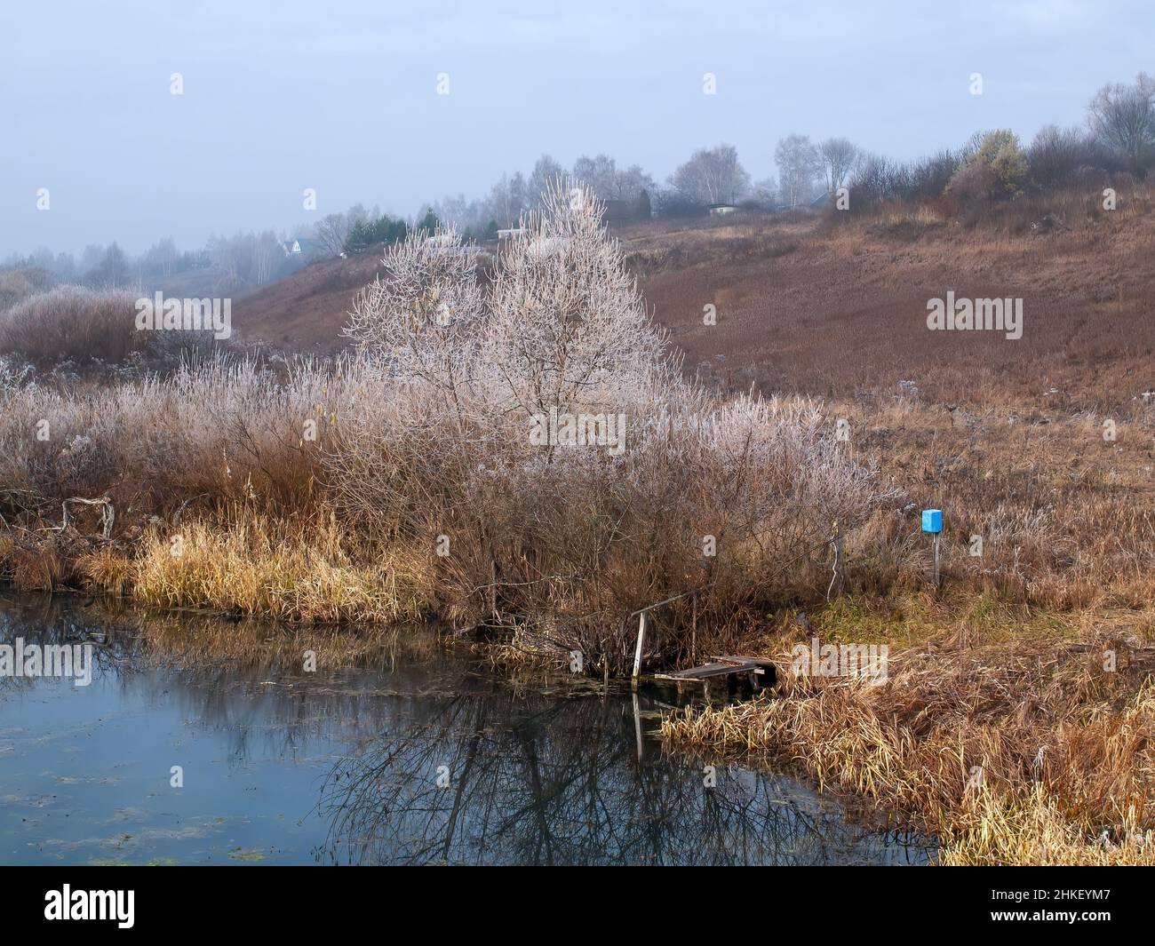 Bank frozen river covered beautiful hi-res stock photography and images ...