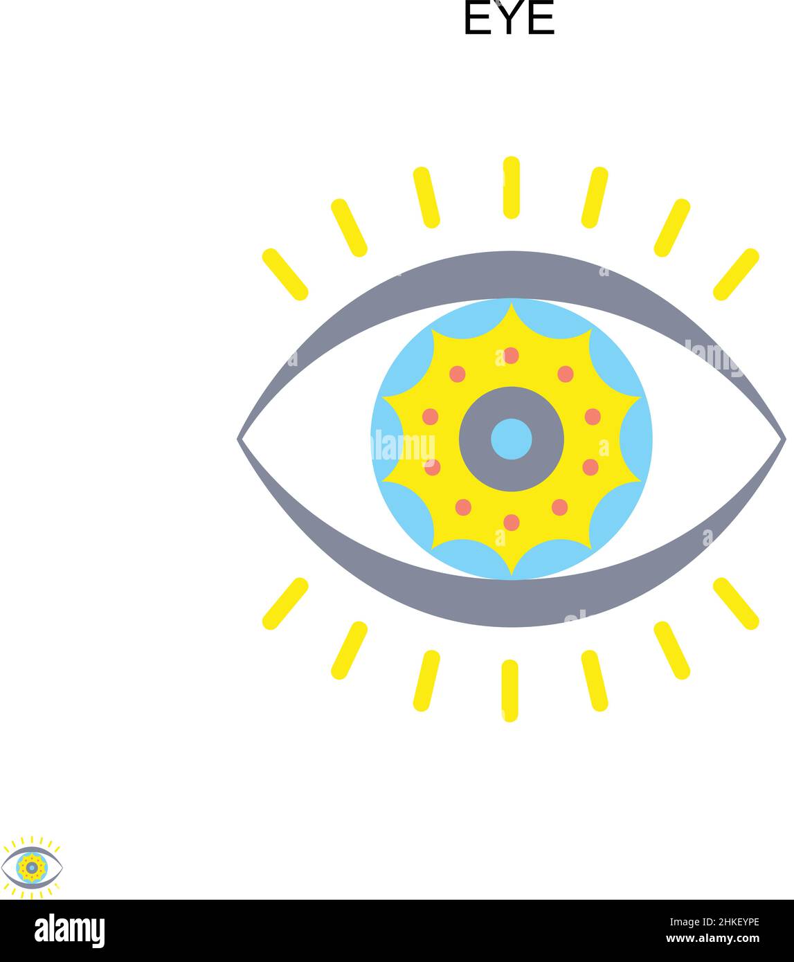 Eye Simple vector icon. Illustration symbol design template for web ...