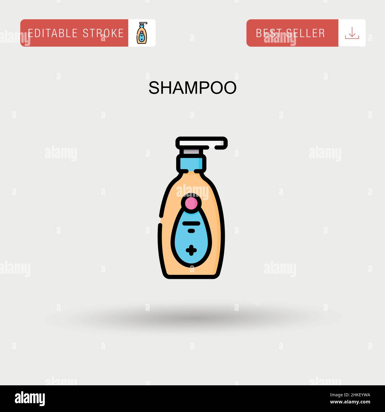 Woman shampoo shower Stock Vector Images - Alamy