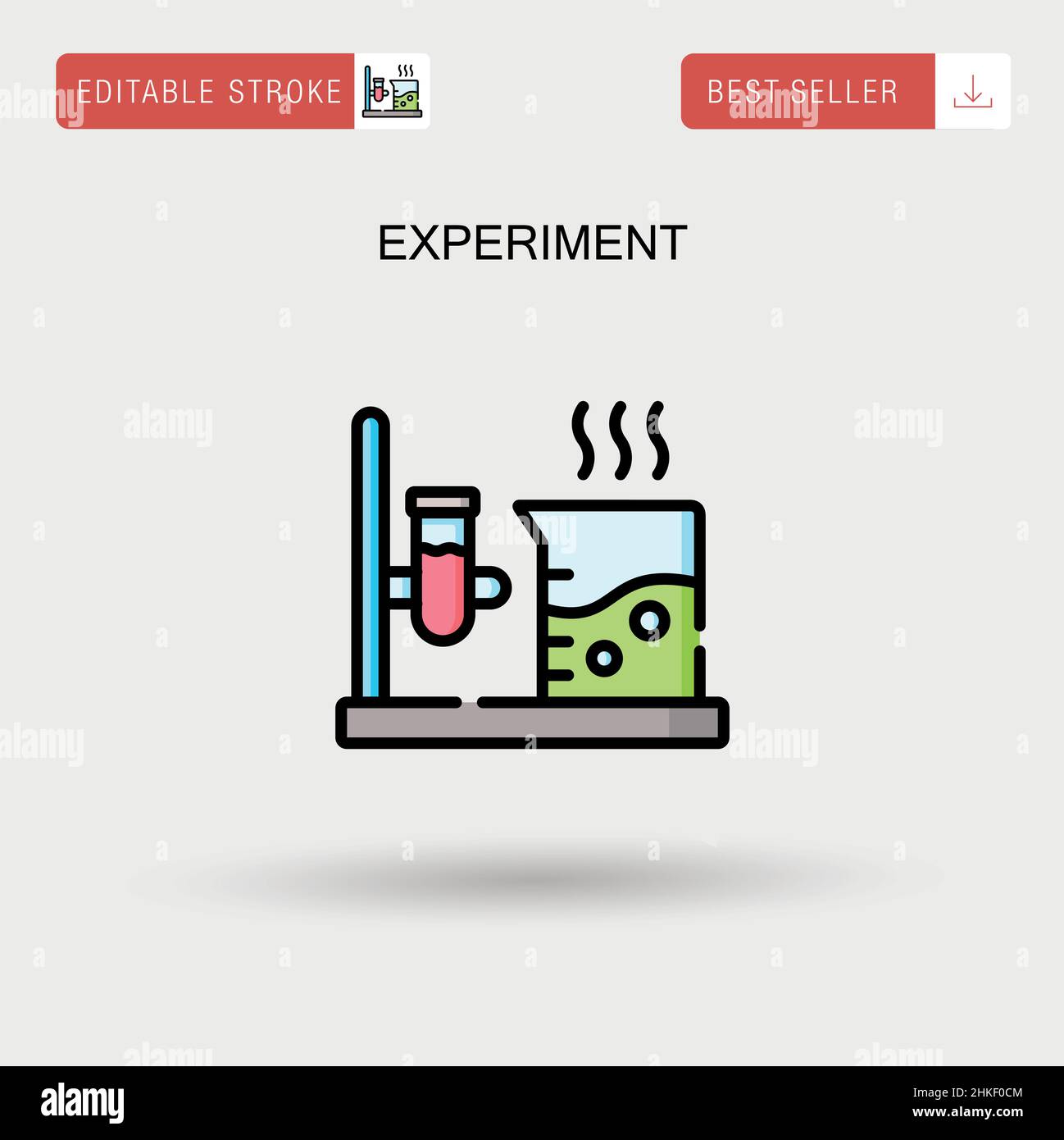 Experiment Simple vector icon Stock Vector Image & Art - Alamy