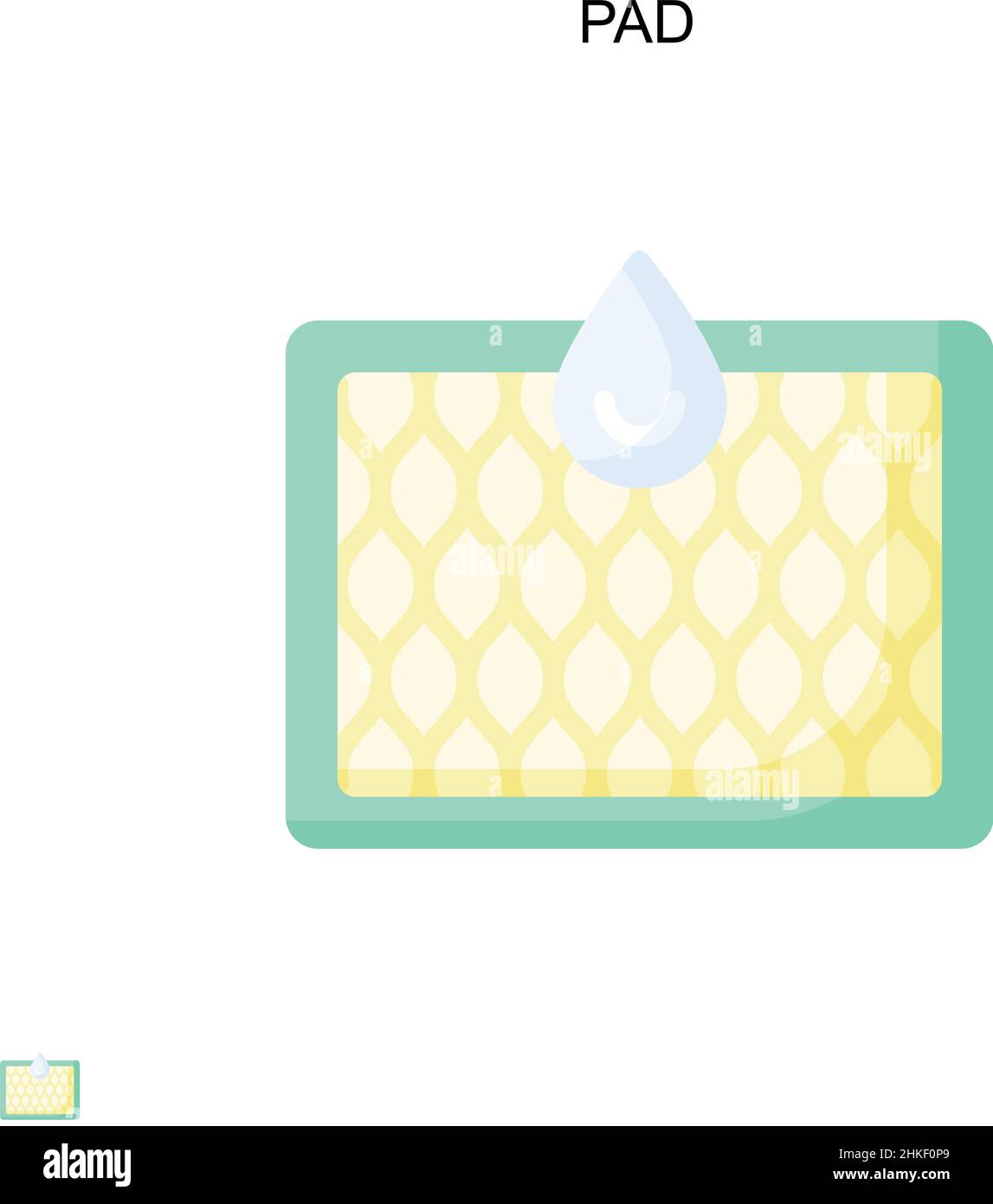 Pad Simple vector icon. Illustration symbol design template for web ...