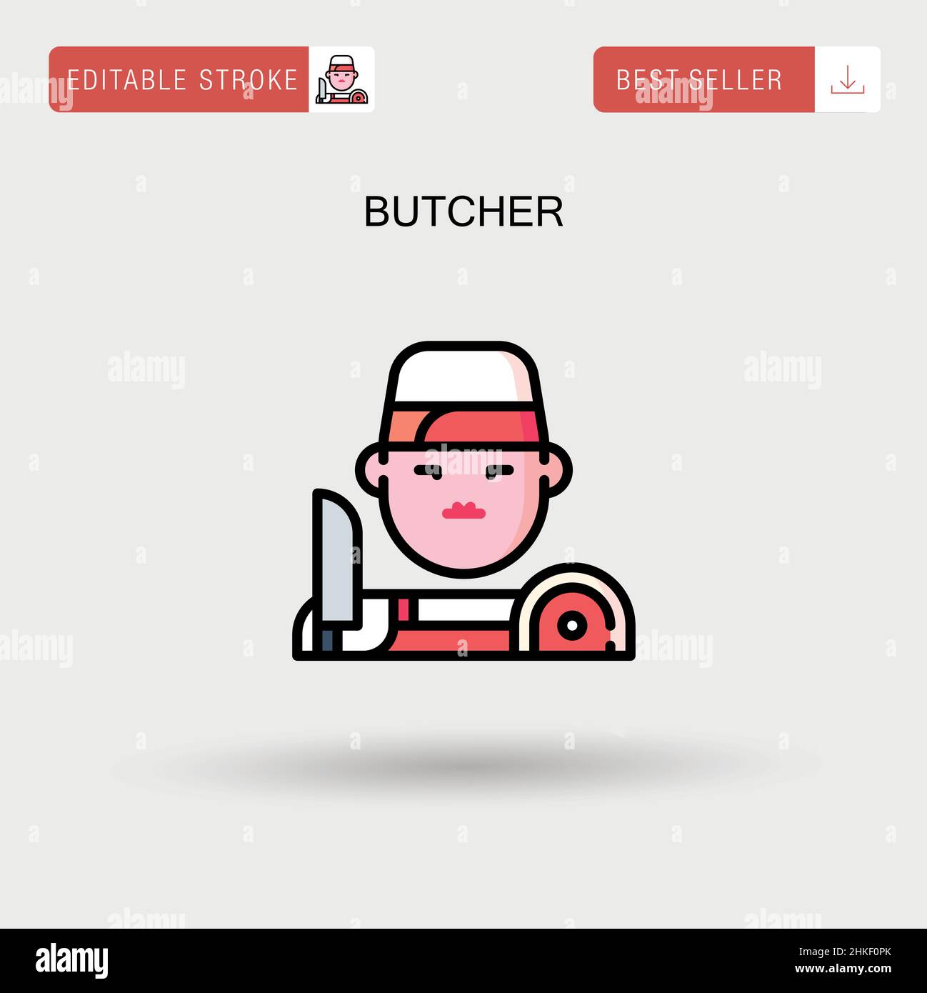 Butcher Stock Vector Images - Alamy