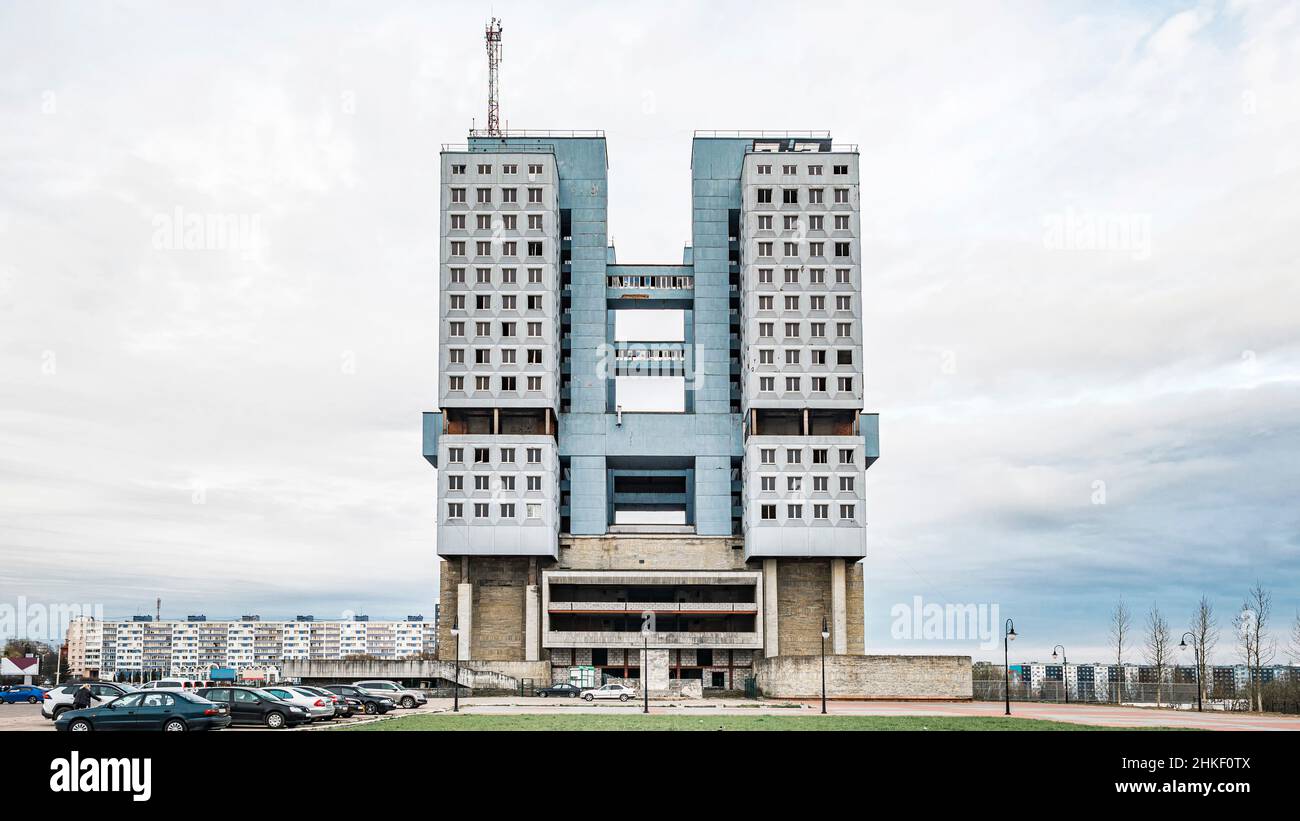 House of Soviets in Kaliningrad, an abandoned building in the ...