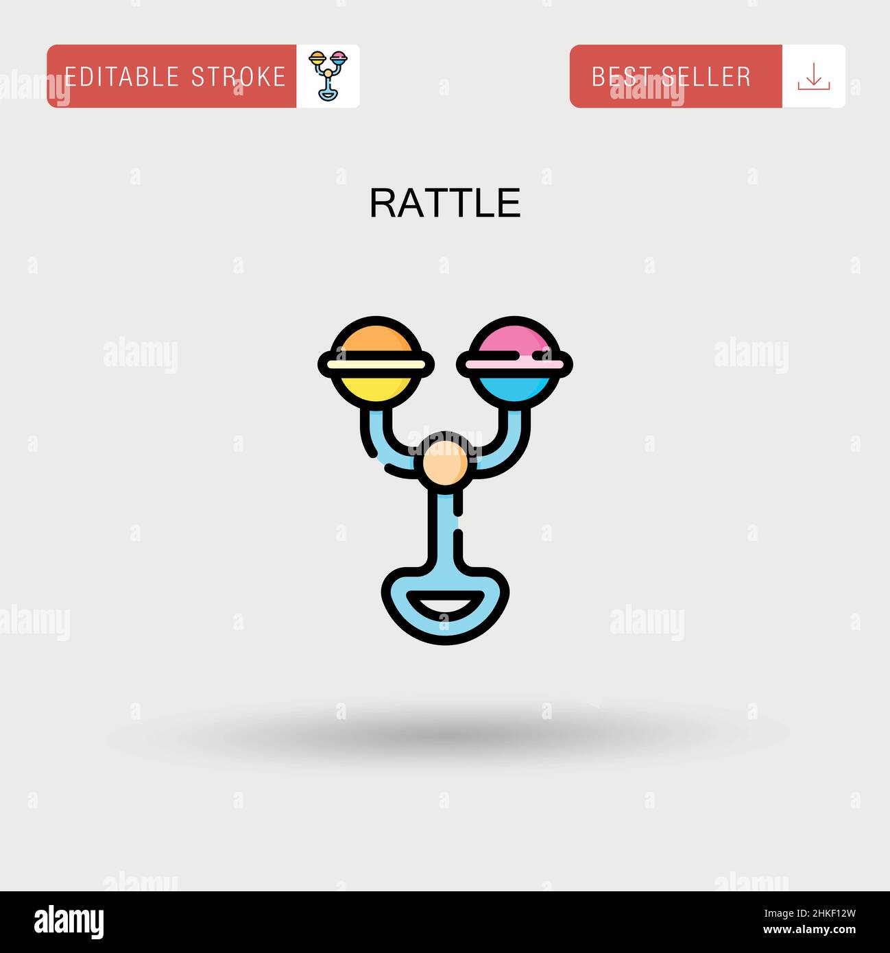 Rattle instrument Stock Vector Images - Alamy