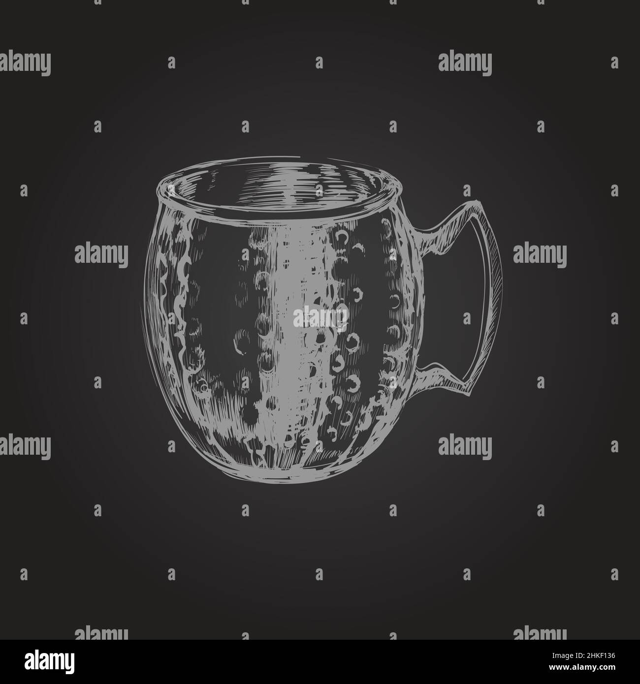 Moscow Mule Emty Mug Hand Drawn Drink Vector Illustration Stock Vector Image & Art - Alamy
